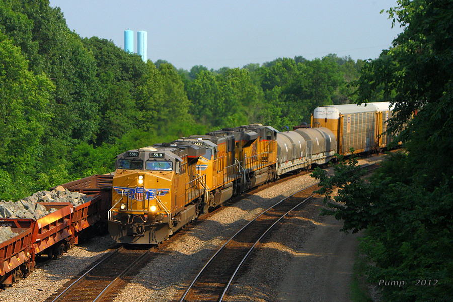 Westbound UP Auto Train